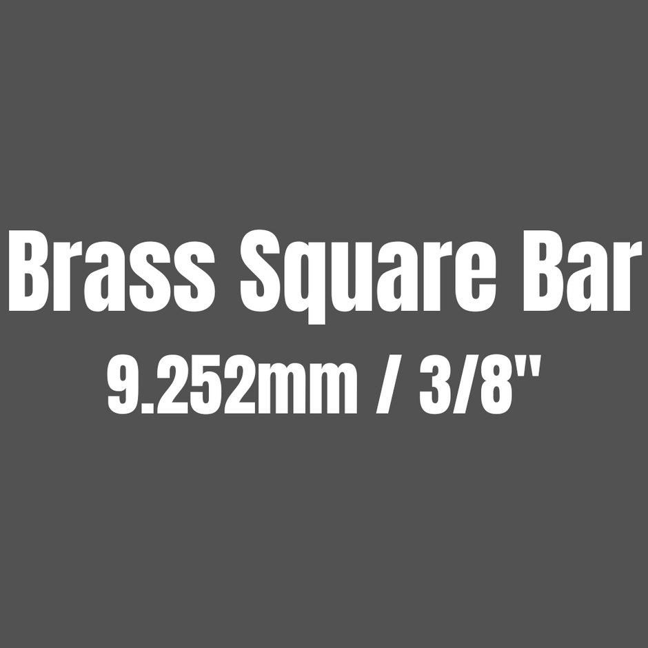 385 Brass Square Bar – Maker Supplies