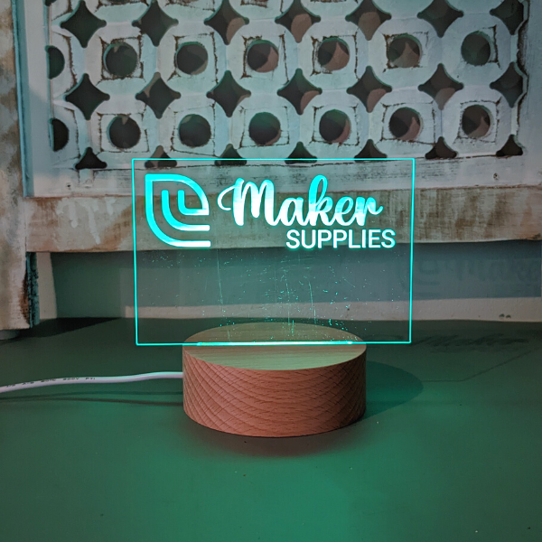 Rectangle (Landscape) | LED Light Insert – Maker Supplies